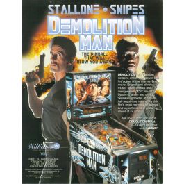 Demolition Man Flyer • Ministry of Pinball