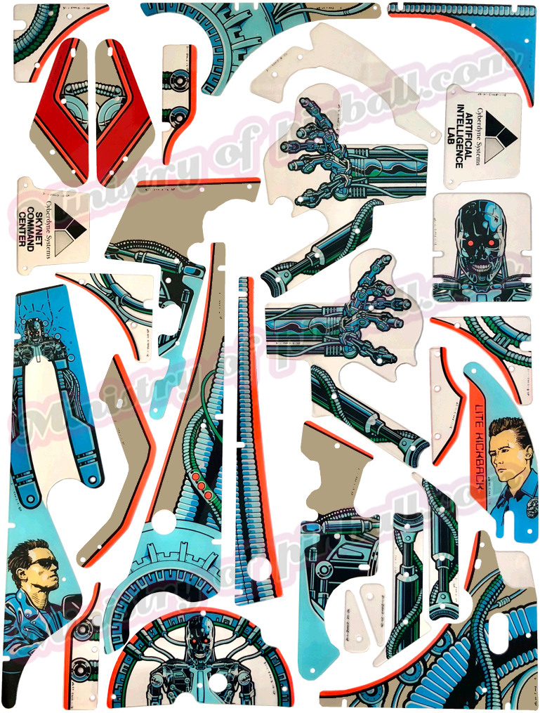Terminator 2 Plastic Set 31-1-50013 - Ministry of Pinball
